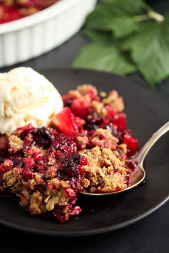 Black Currant and Apple Crumble - Where Is My Spoon
