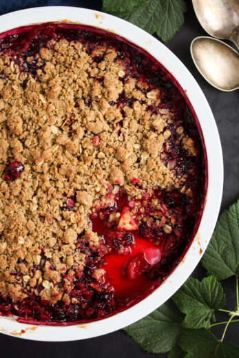 Black Currant and Apple Crumble - Where Is My Spoon