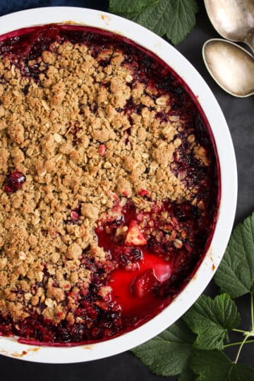 Black Currant and Apple Crumble - Where Is My Spoon