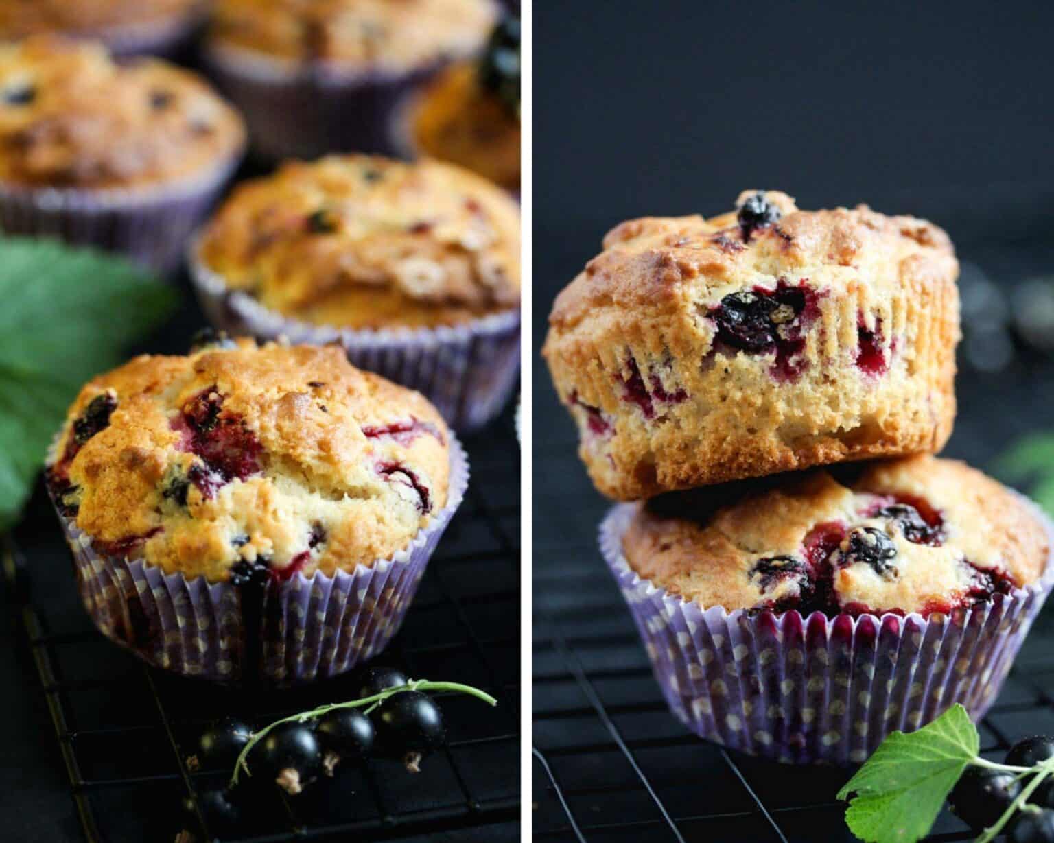 Easy Black Currant Muffins - Where Is My Spoon
