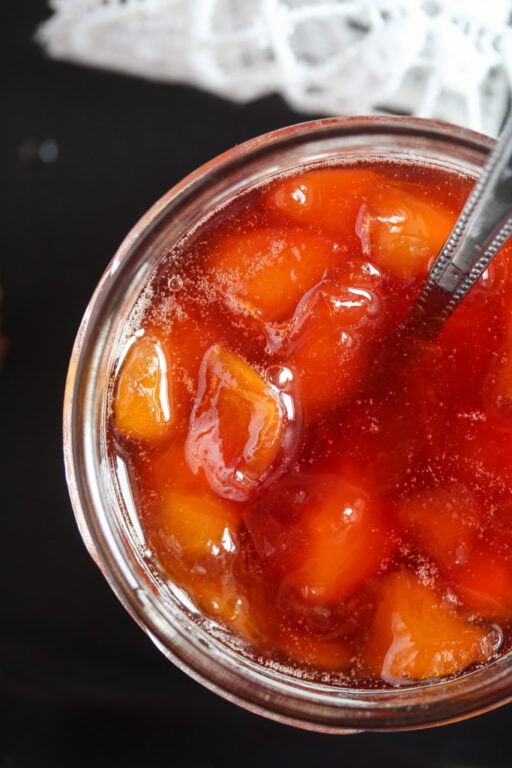 Homemade Peach Jam (No Pectin) - Where Is My Spoon