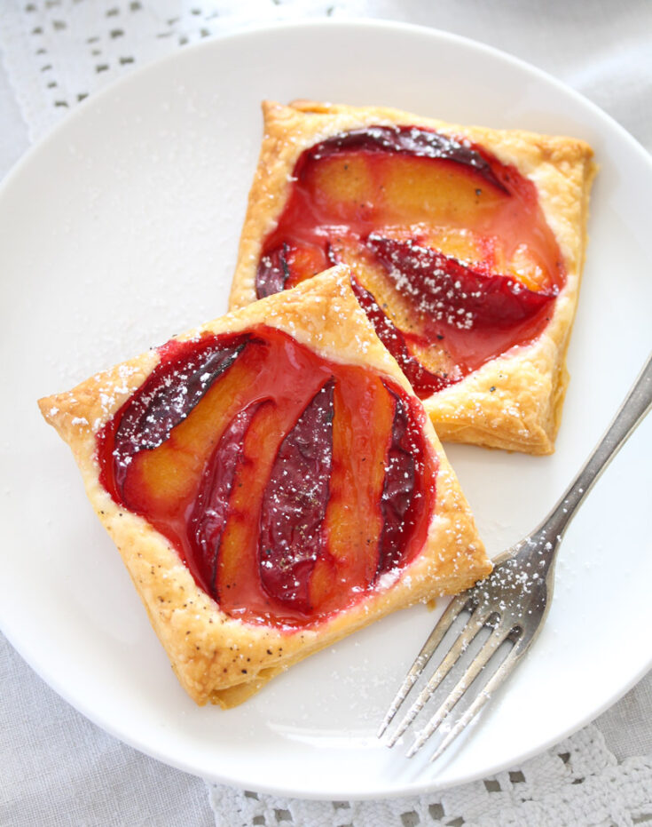 Easy Puff Pastry Plum Tarts - Where Is My Spoon