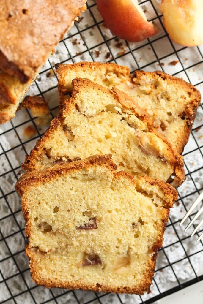 Peach Cobbler Bread - Where Is My Spoon
