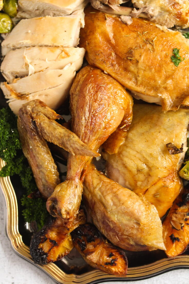 Crispy Roast Chicken for Christmas (with Oranges) - Where Is My Spoon