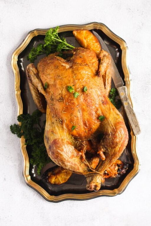 Crispy Roast Chicken for Christmas (with Oranges) - Where Is My Spoon