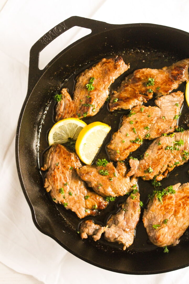 Veal Escalopes (in Lemon Sauce) - Where Is My Spoon