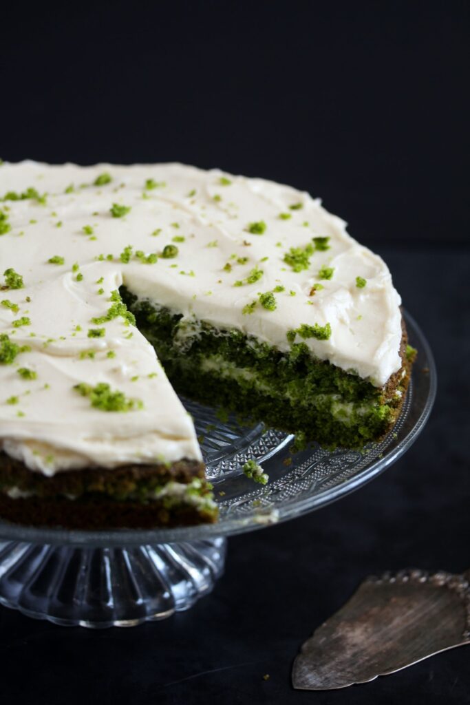 Spinach Cake (with White Chocolate Frosting) - Where Is My Spoon