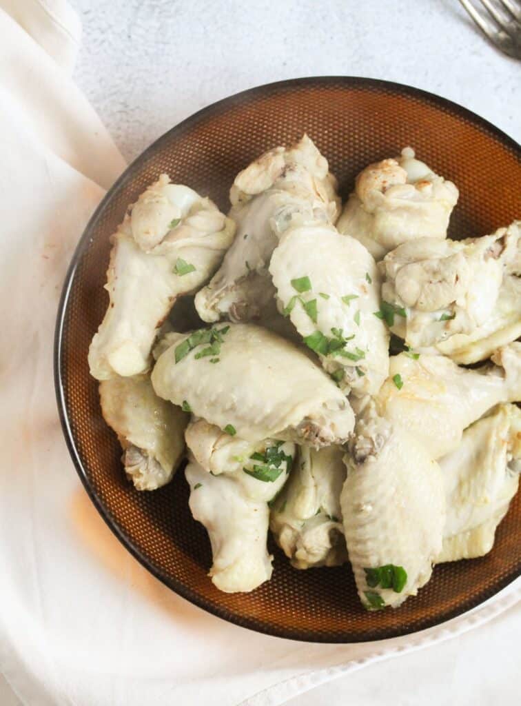 Boiled Chicken Wings - Where Is My Spoon