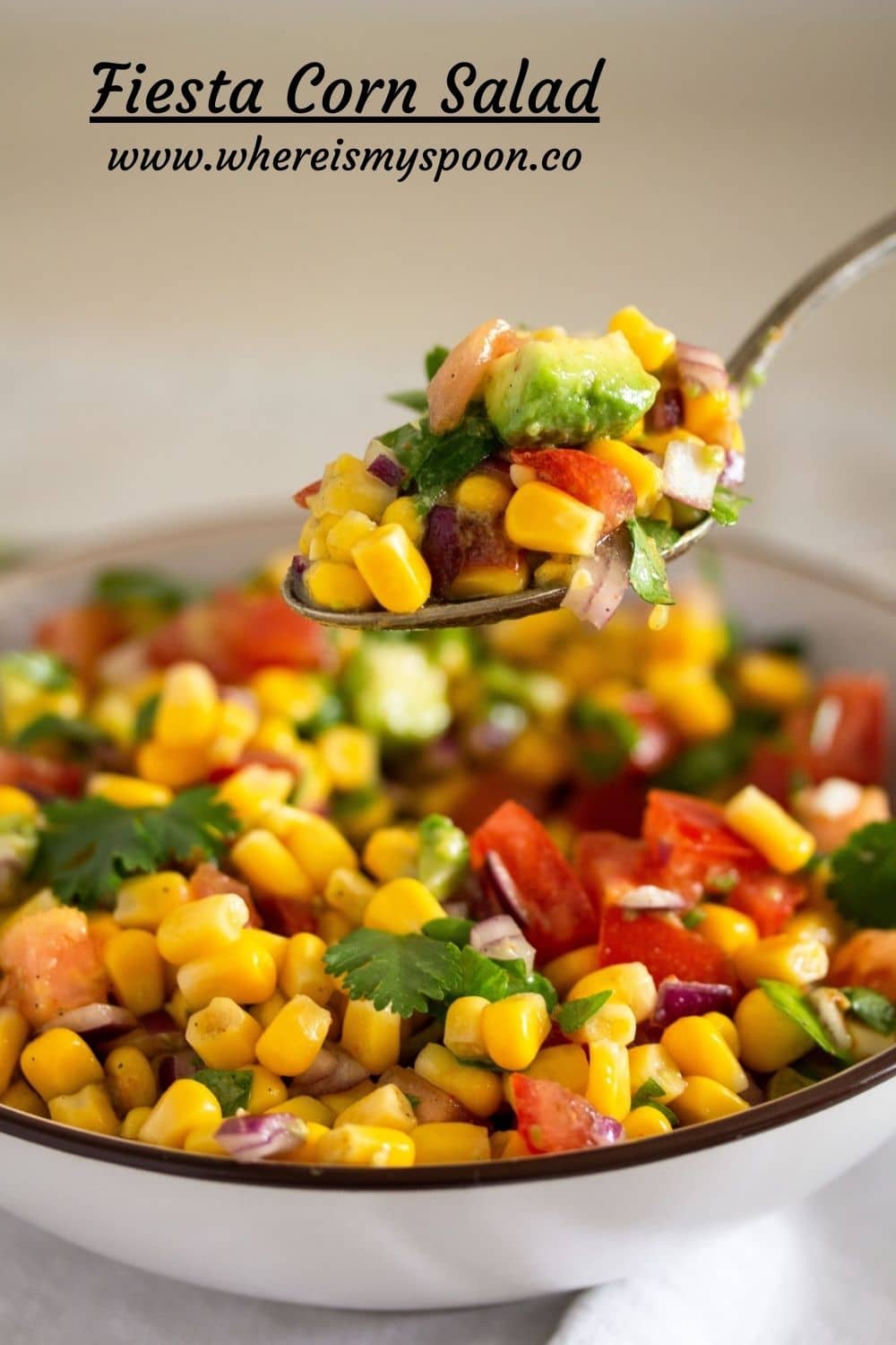 Fiesta Corn Salad - Mexican Salsa - Where Is My Spoon