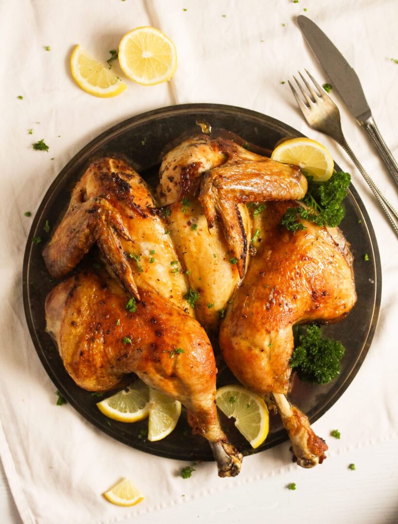 Butterflied Roast Chicken (Spatchcocked Chicken) - Where Is My Spoon