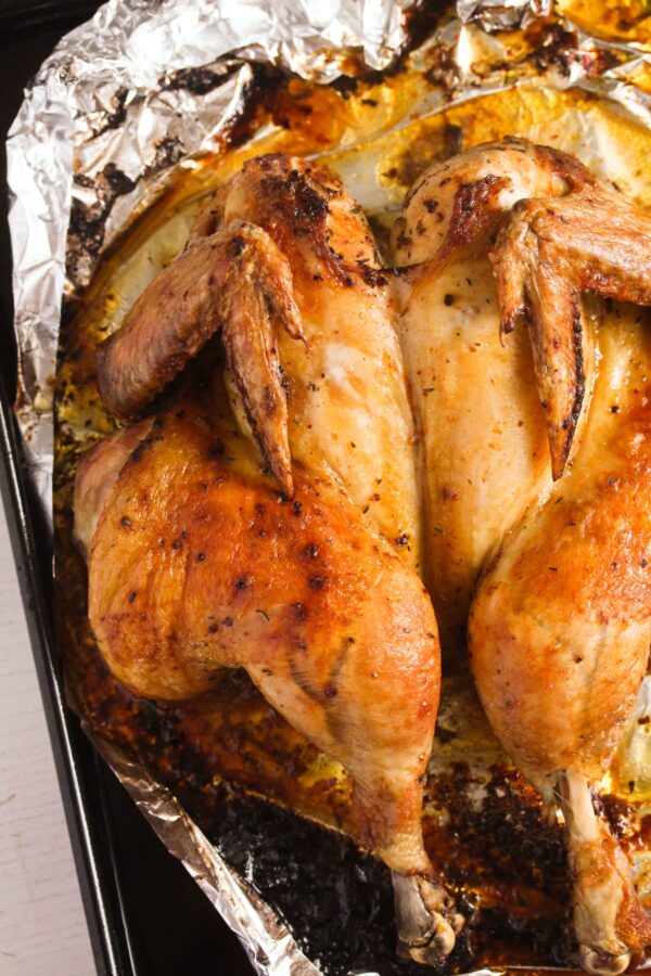 Butterflied Roast Chicken (Spatchcocked Chicken) - Where Is My Spoon