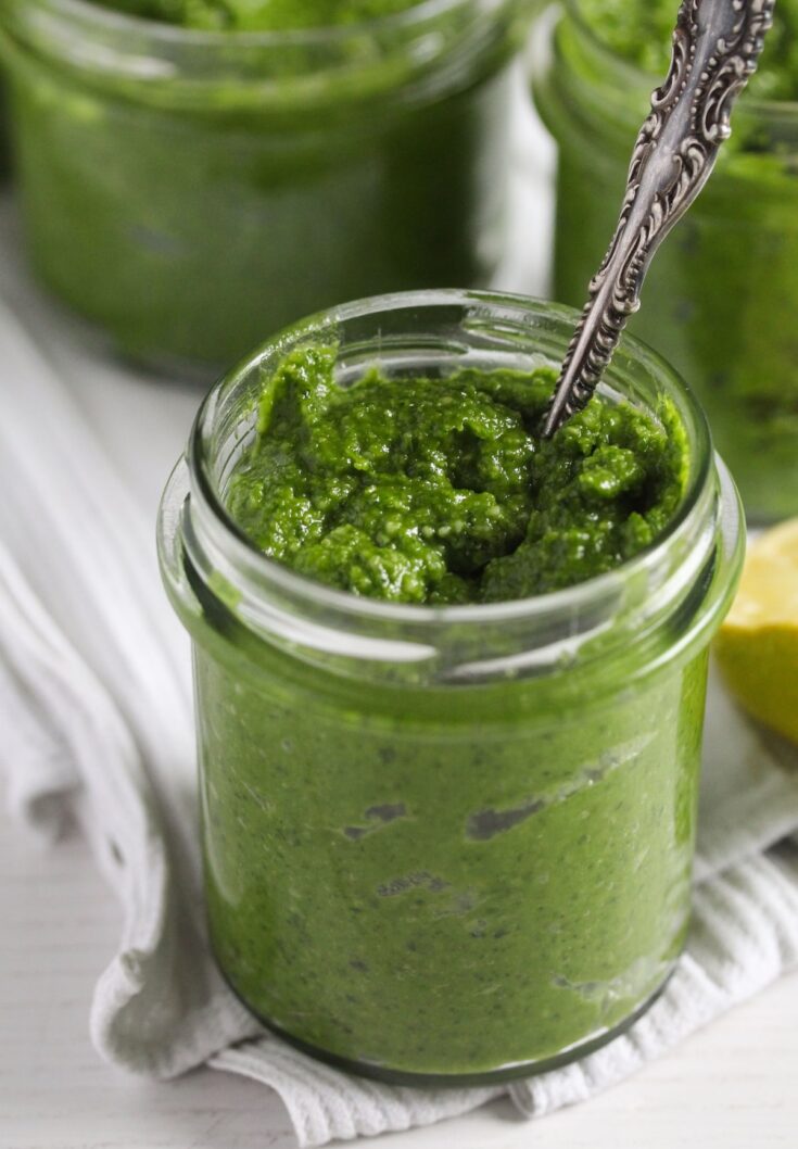 Flavorful Lovage Pesto - Where Is My Spoon