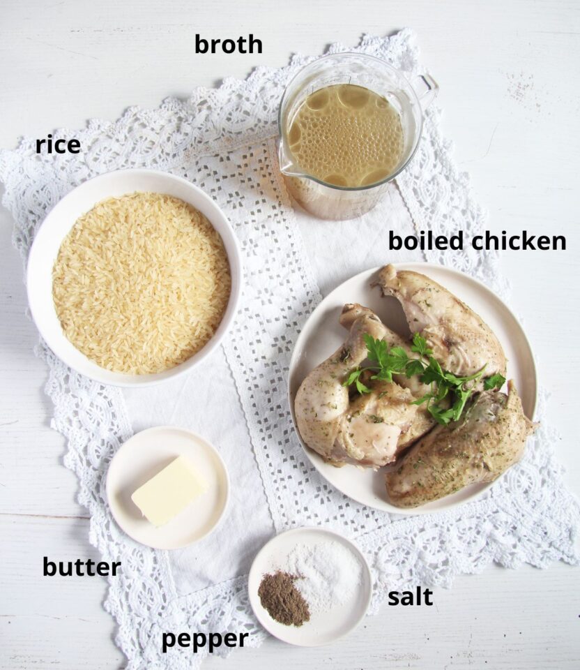 Boiled Rice and Chicken - Where Is My Spoon