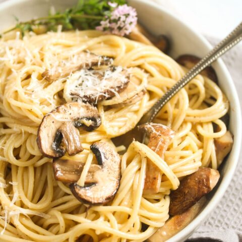 Truffle Oil Pasta (with Mushrooms) - Where Is My Spoon