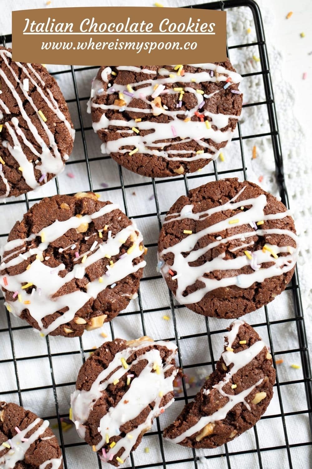 Italian Chocolate Cookies - Where Is My Spoon