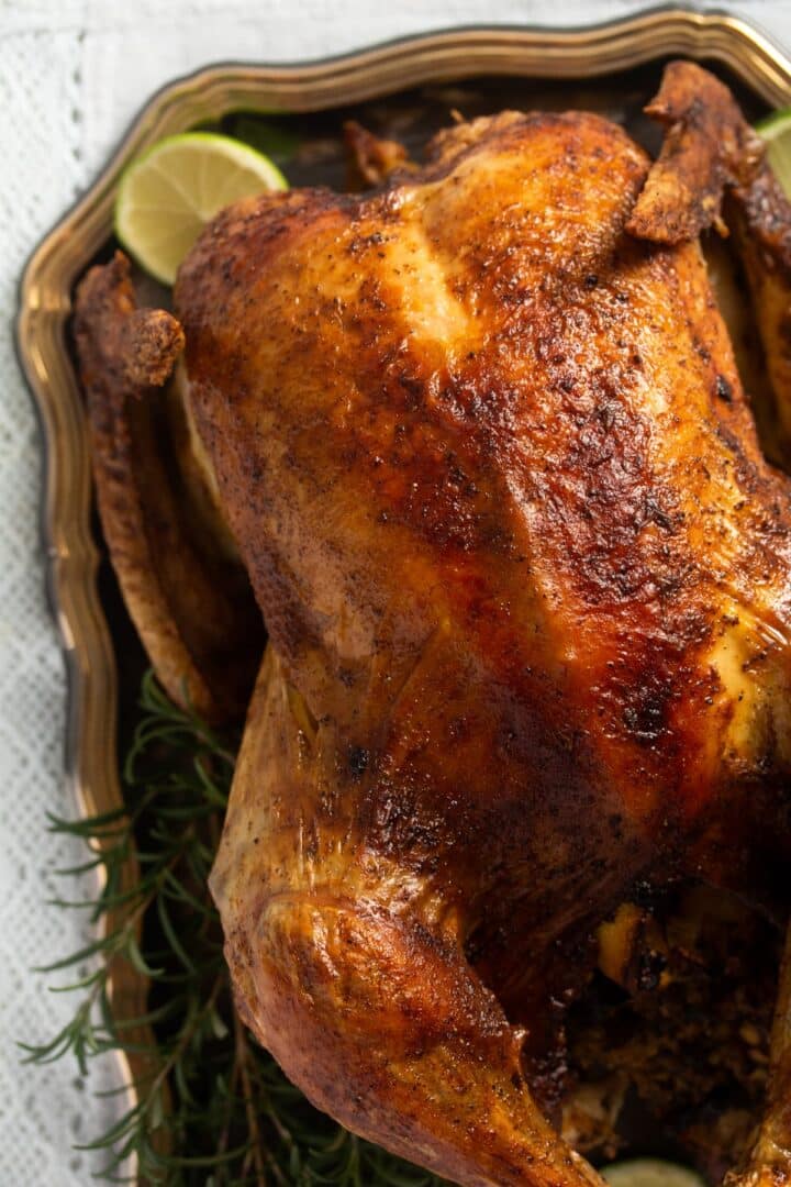 Roasted Stuffed Whole Chicken Recipe - Where Is My Spoon