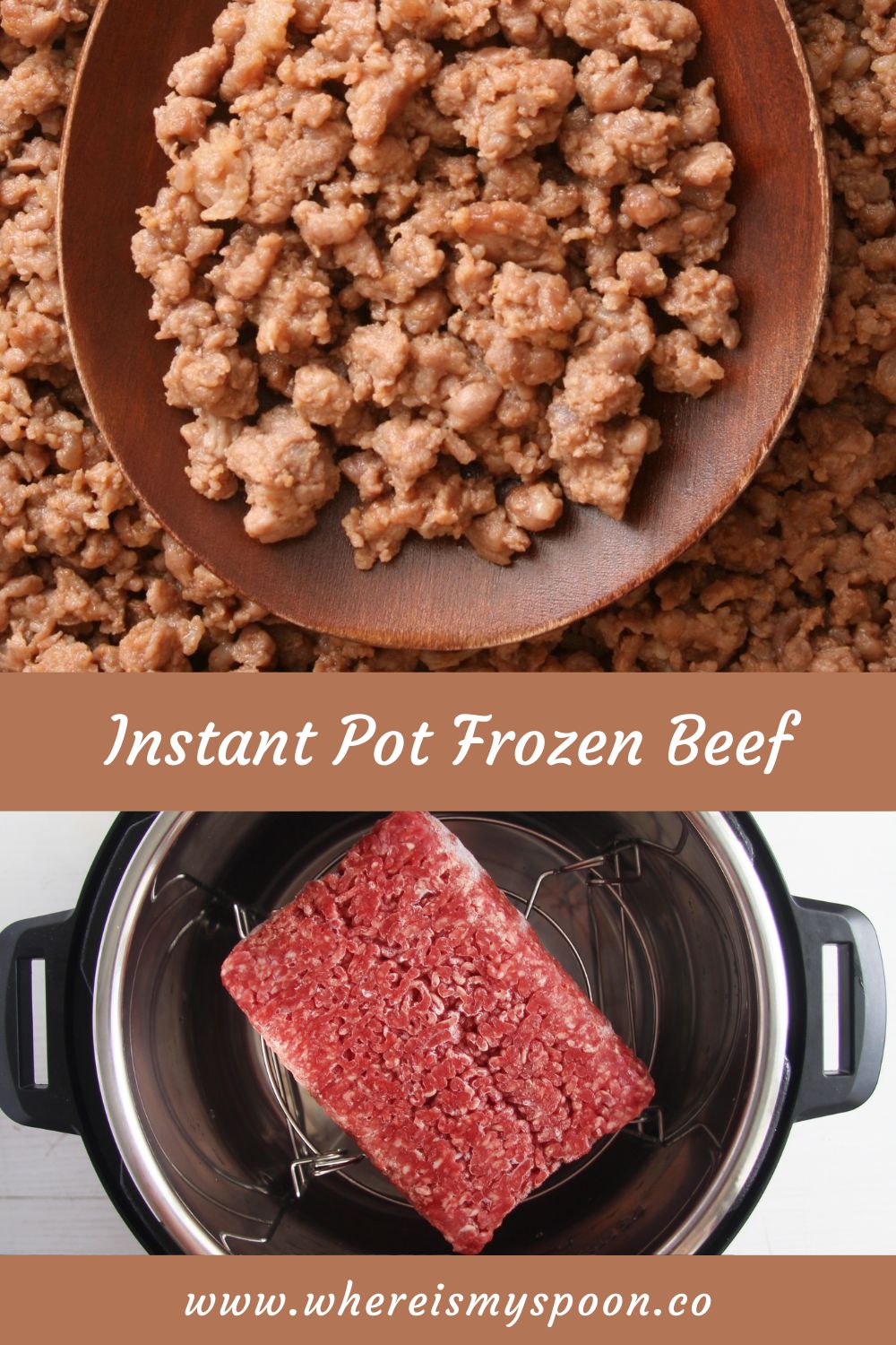 Frozen Ground Beef in the Instant Pot - Where Is My Spoon