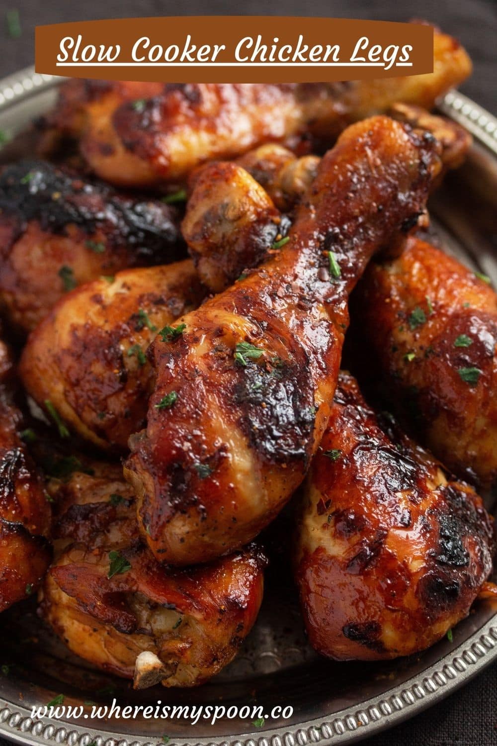 Slow Cooker Chicken Legs (2 Ingredients) - Where Is My Spoon