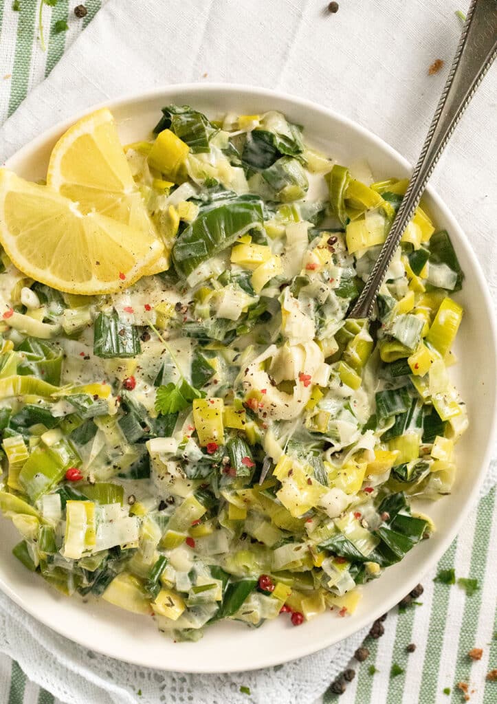 The Best Creamed Leeks - Where Is My Spoon
