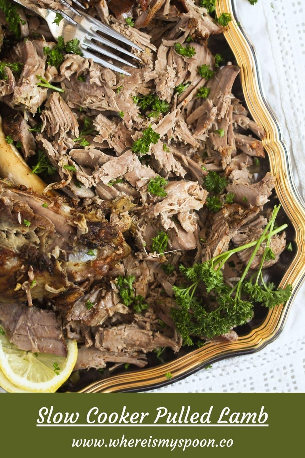 Slow Cooker Pulled Lamb - Where Is My Spoon