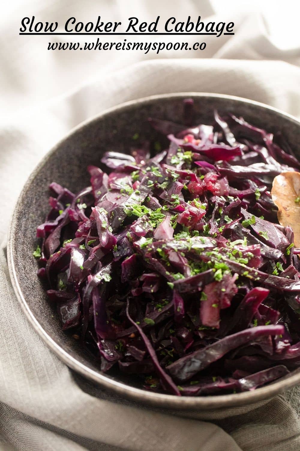 Slow Cooker Red Cabbage - Where Is My Spoon
