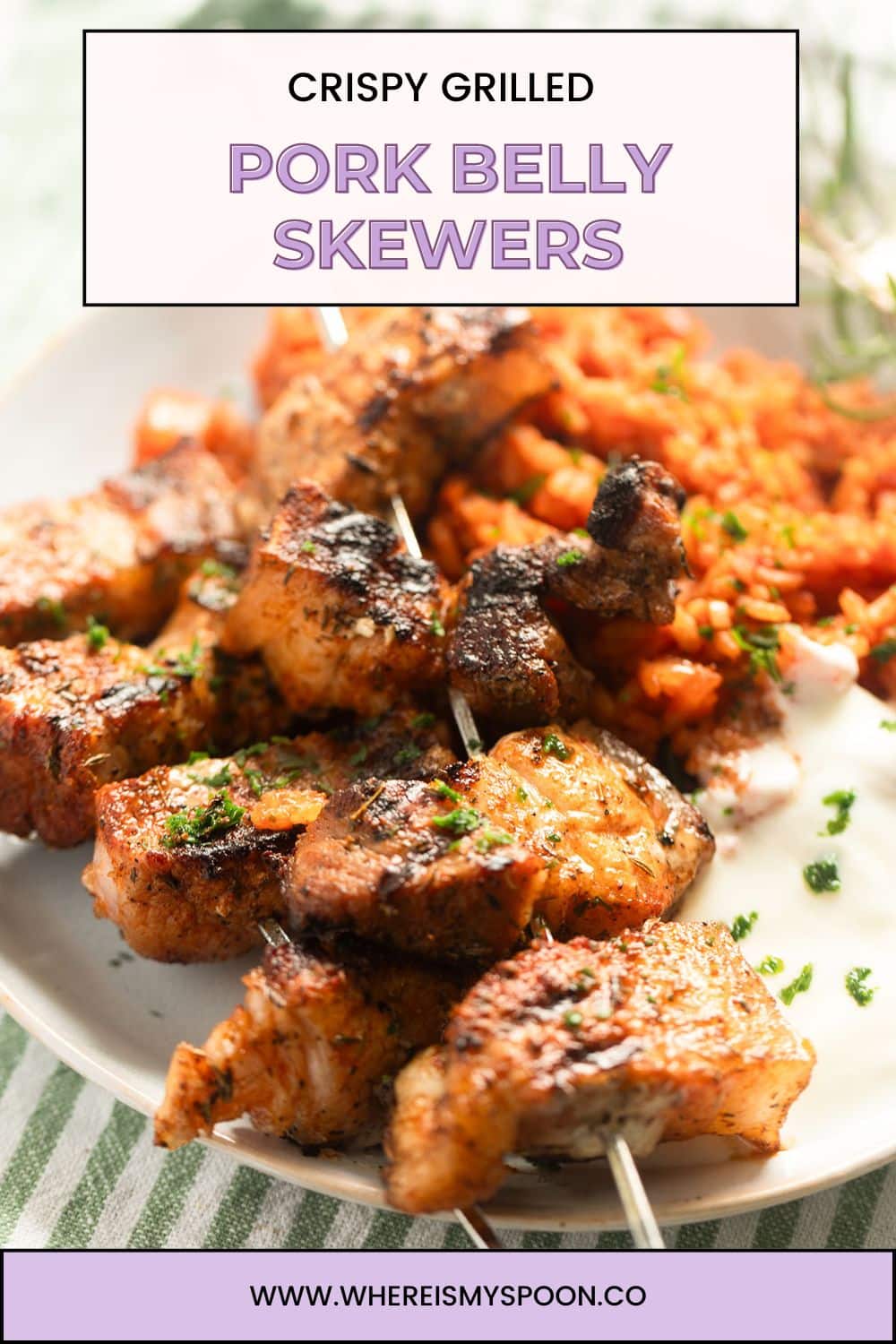 Pork Belly Skewers - Where Is My Spoon