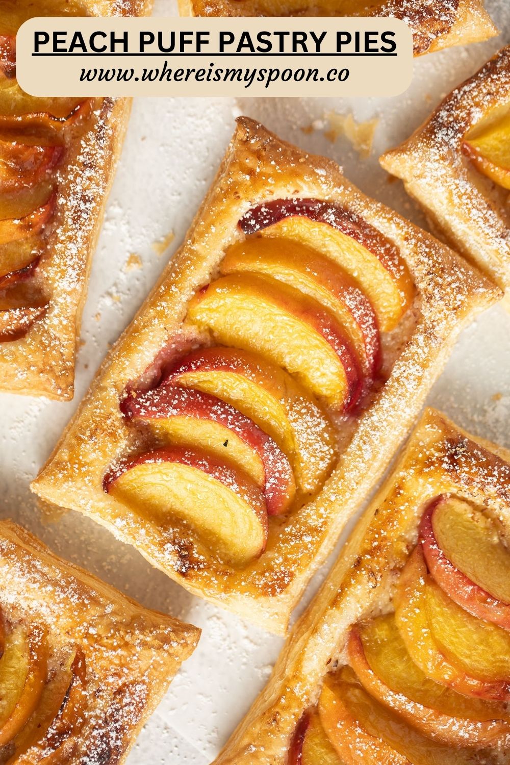 Easy Peach Puff Pastry Tarts - Where Is My Spoon