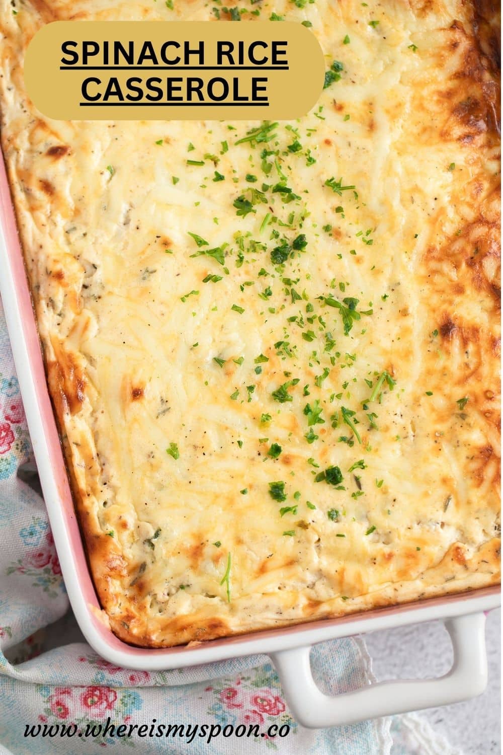 Spinach Rice Casserole - Where Is My Spoon