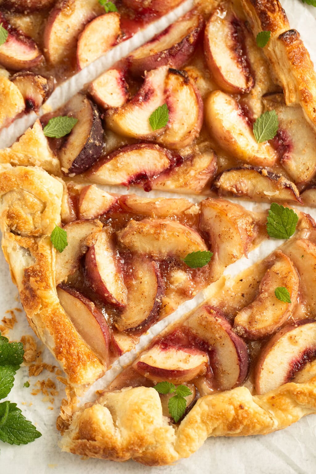 Puff Pastry Peach Galette - Where Is My Spoon