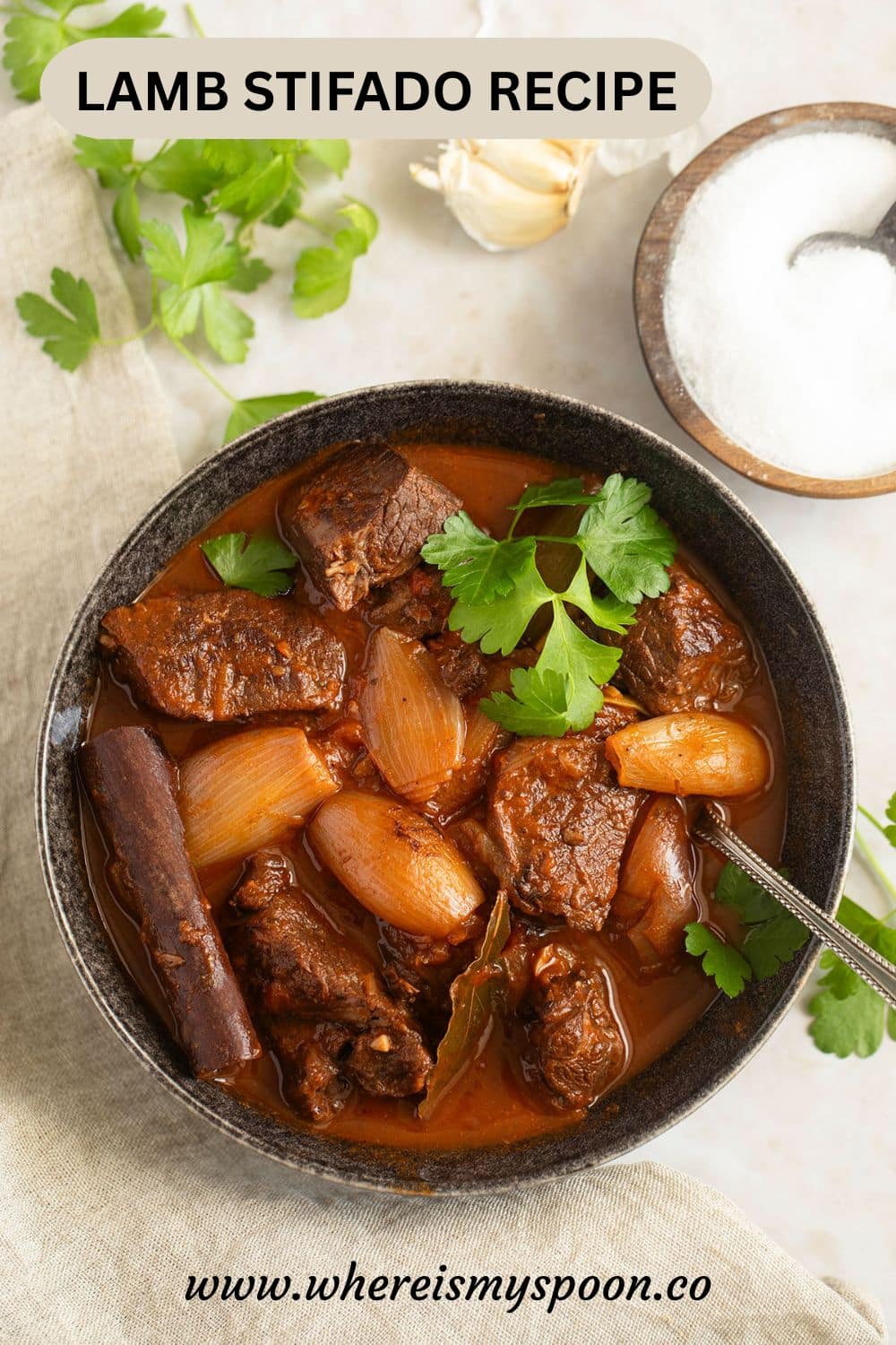 Lamb Stifado - Where Is My Spoon
