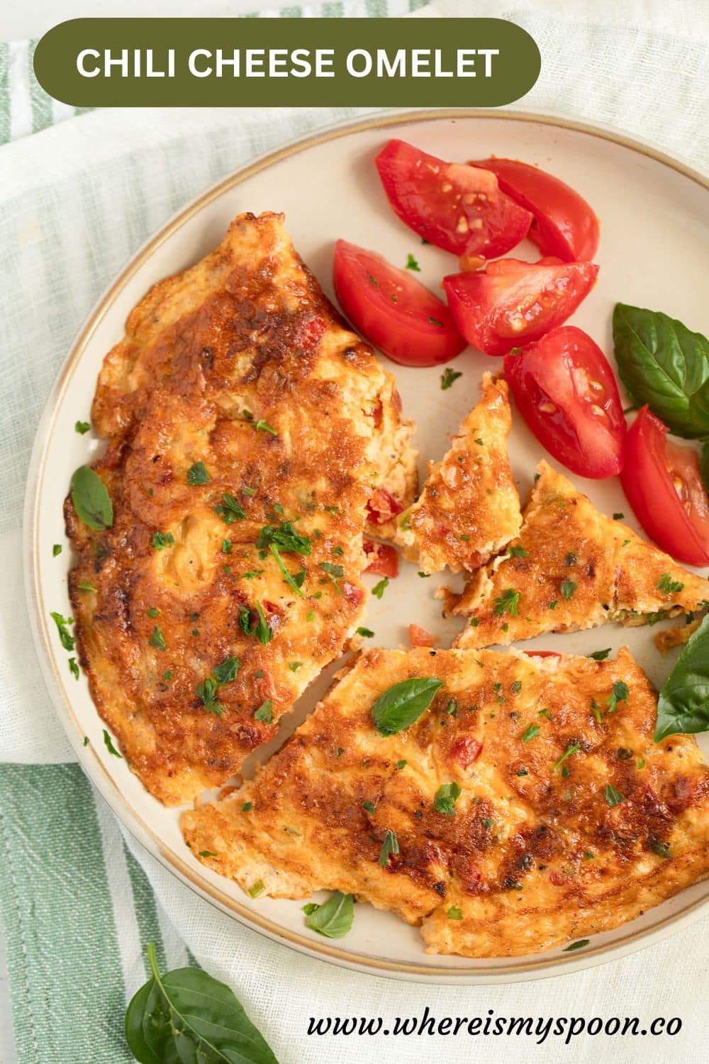 Spicy Chili Omelet Recipe Where Is My Spoon