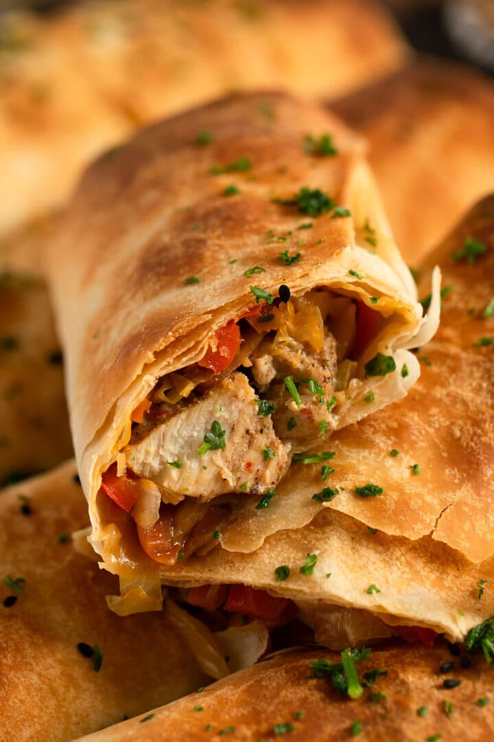 Crispy Chicken Filo Parcels - Where Is My Spoon