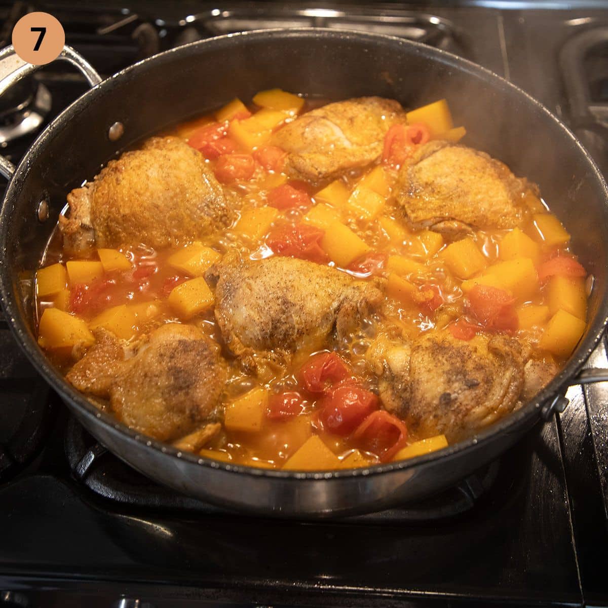 Pan-Cooked Butternut Squash Chicken - Where Is My Spoon